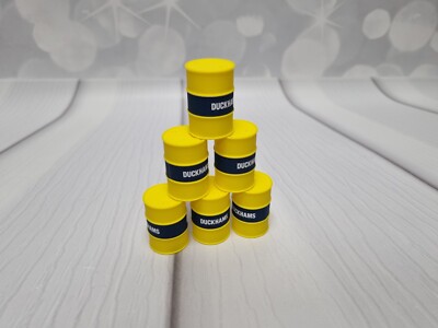 Oil Drum Barrel x6 Duckhams 1/24 Scale Models Garage Diorama 3d Printed ...