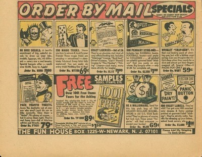 The Fun House Mail Order Toy Advertisement Ad Vintage 1970s Multi Color ...
