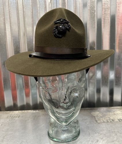 USMC Marine Corps DI Campaign Cover Drill Instructor Hat Size 6 1/8 | eBay