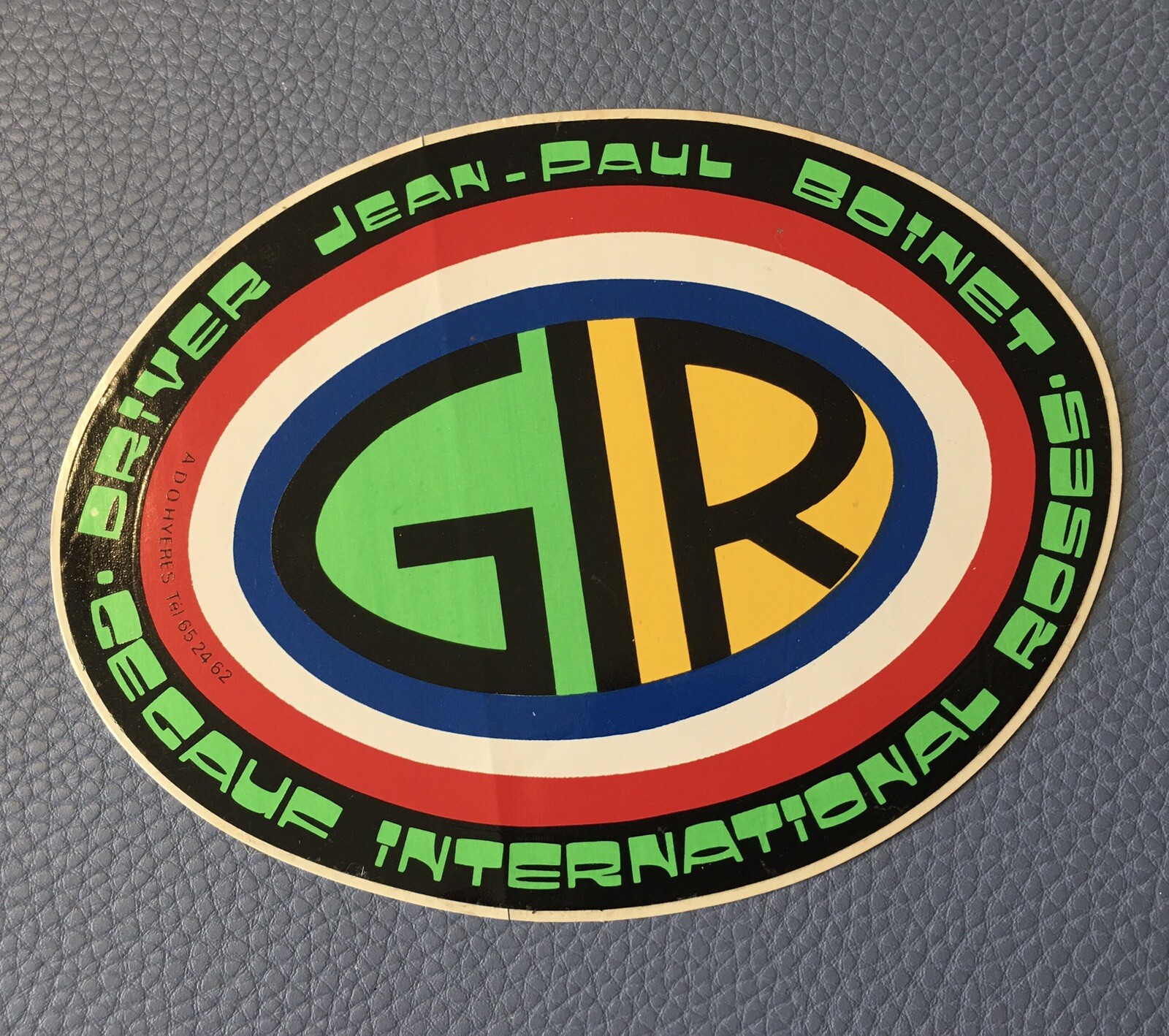 Rare Jean Paul Boinet MOTORCYCLE Racer Bike Sticker Racing Paris France ...