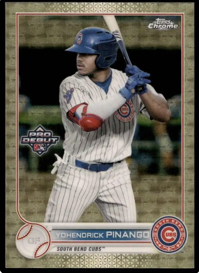 2022 Topps Pro Debut Chrome SUPERFRACTOR Yohendrick Pinango 1/1 PDC-70 ...