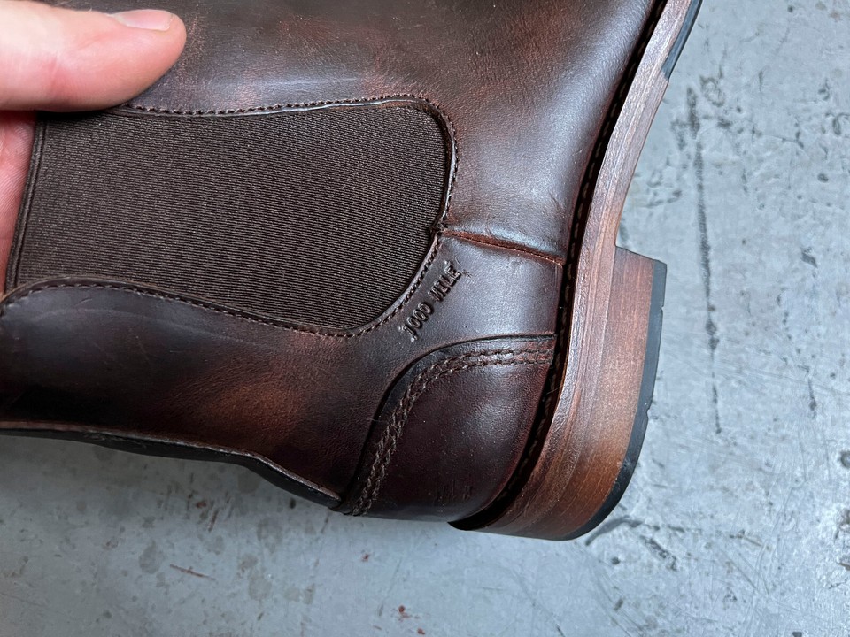 Wolverine 1000 Mile Montague Brown Leather Chelsea Ankle Work Boots US ...