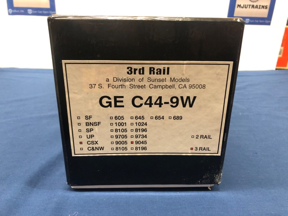 3rd Rail Sunset Model CSX #9045 GE C44-9W w/ Sound 3-RAIL | eBay