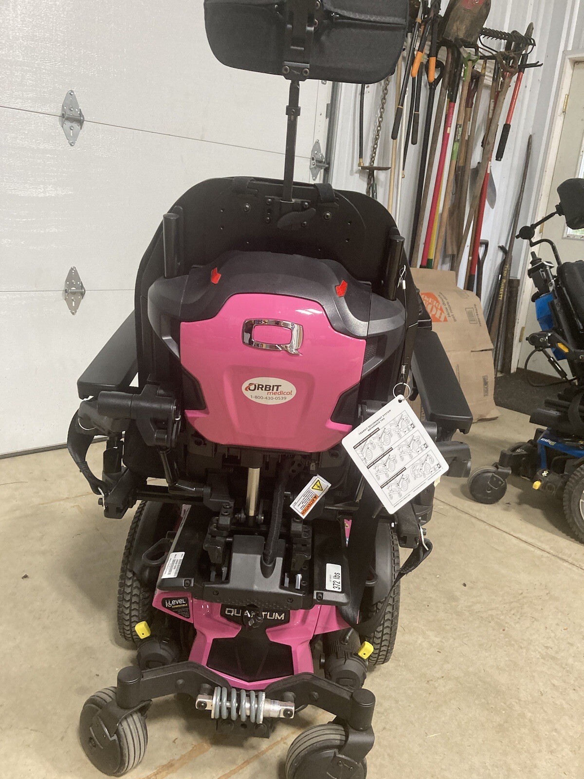 🇺🇸New Quantum Q6 Edge 2.0 Power Wheelchair iLevel (Pink). Rated 372 Lbs ...