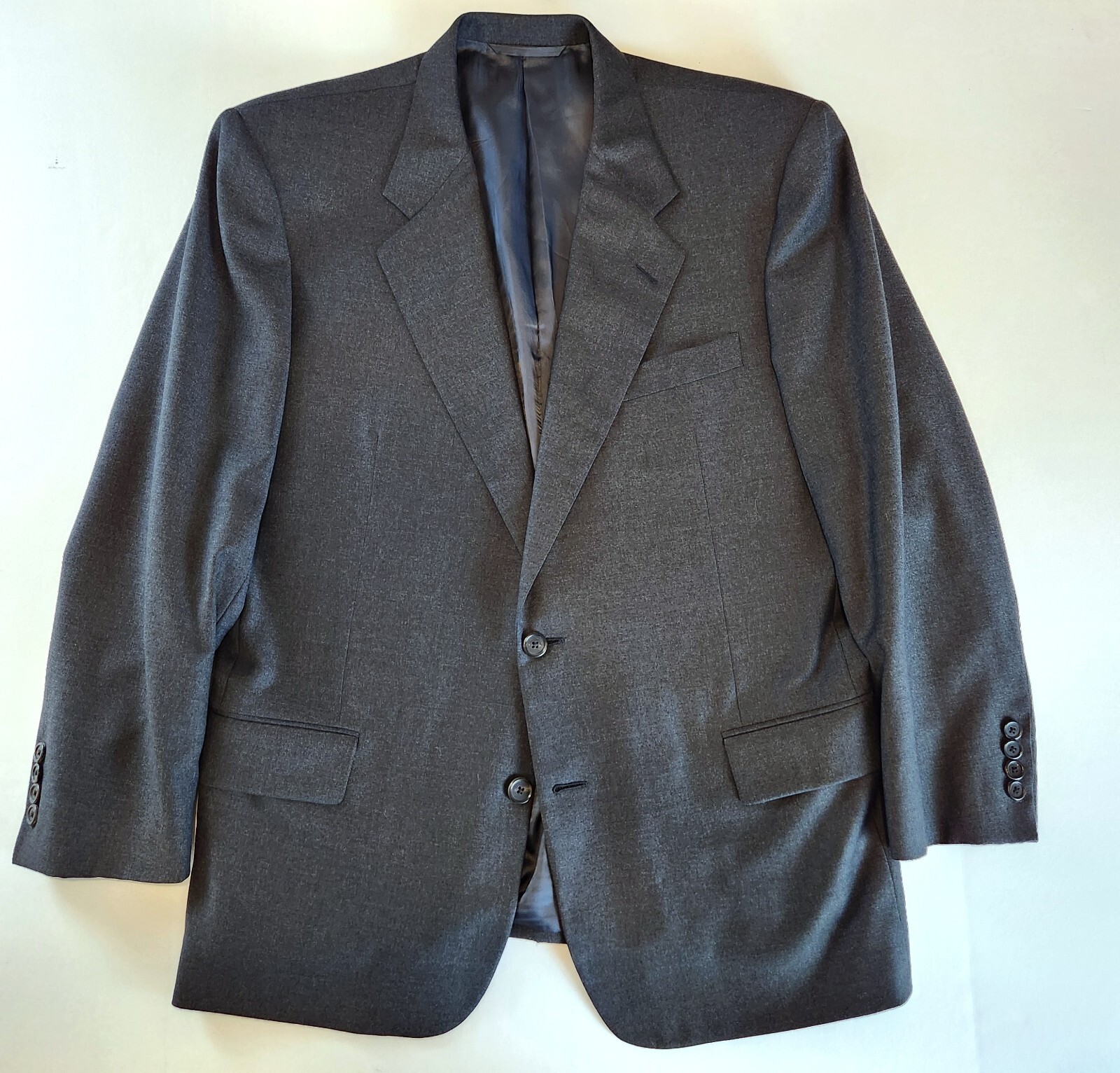 Hickey Freeman Boardroom Suit Jacket Men 43R 100% Woo… - Gem