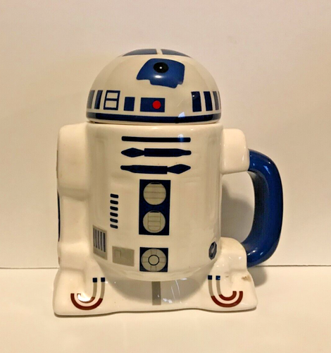 Disney Star Wars R2-D2 3D Ceramic Coffee Mug with Lid Zeon Star185 NWOB ...