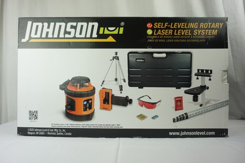 JOHNSON 40-6517 800 FT. 360 BEAM SELF-LEVELING ROTARY LASER LEVEL ...