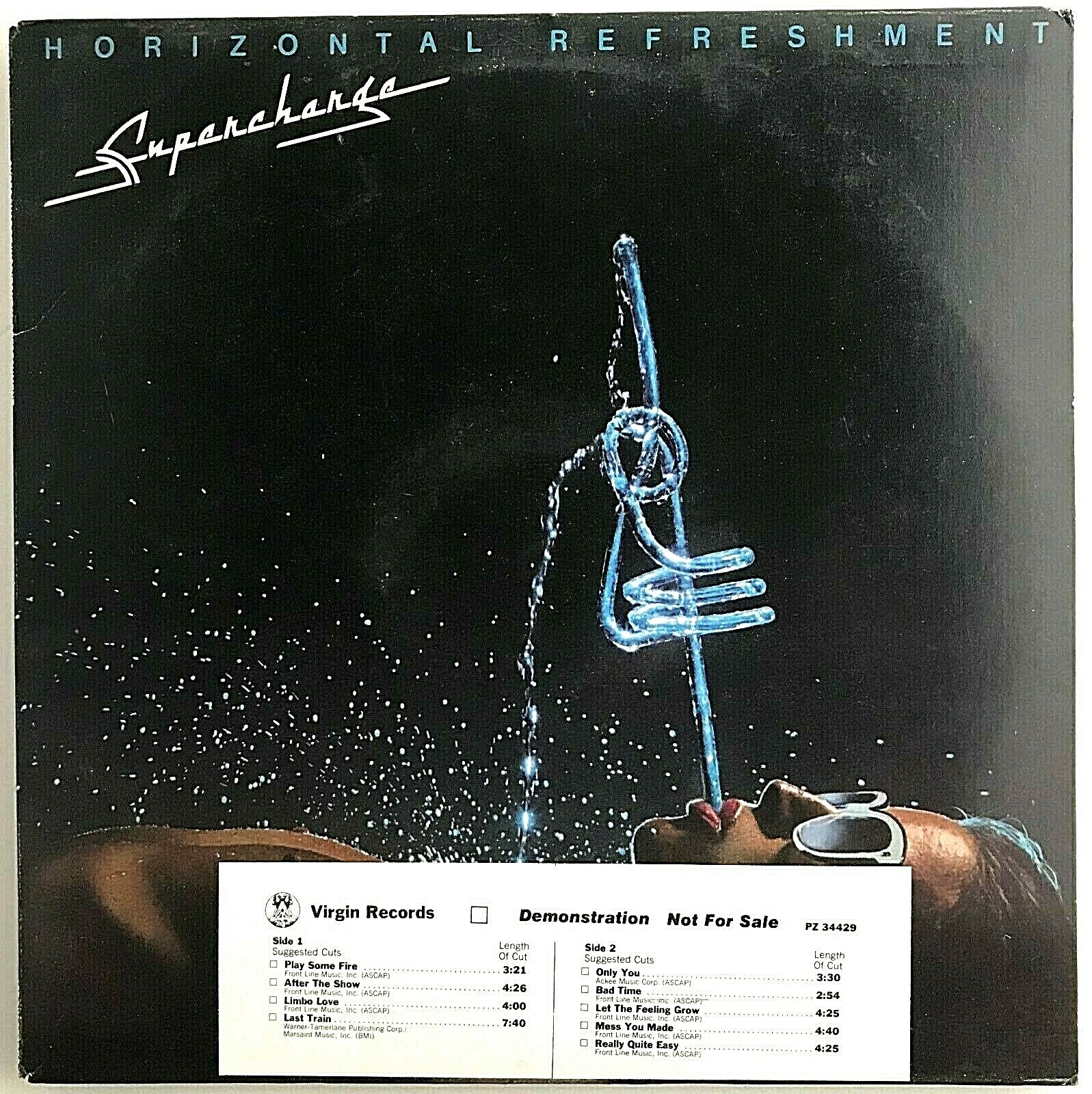 SUPERCHARGE "Horizontal Refreshment" Promotional Vinyl LP - 1976 Virgin ...
