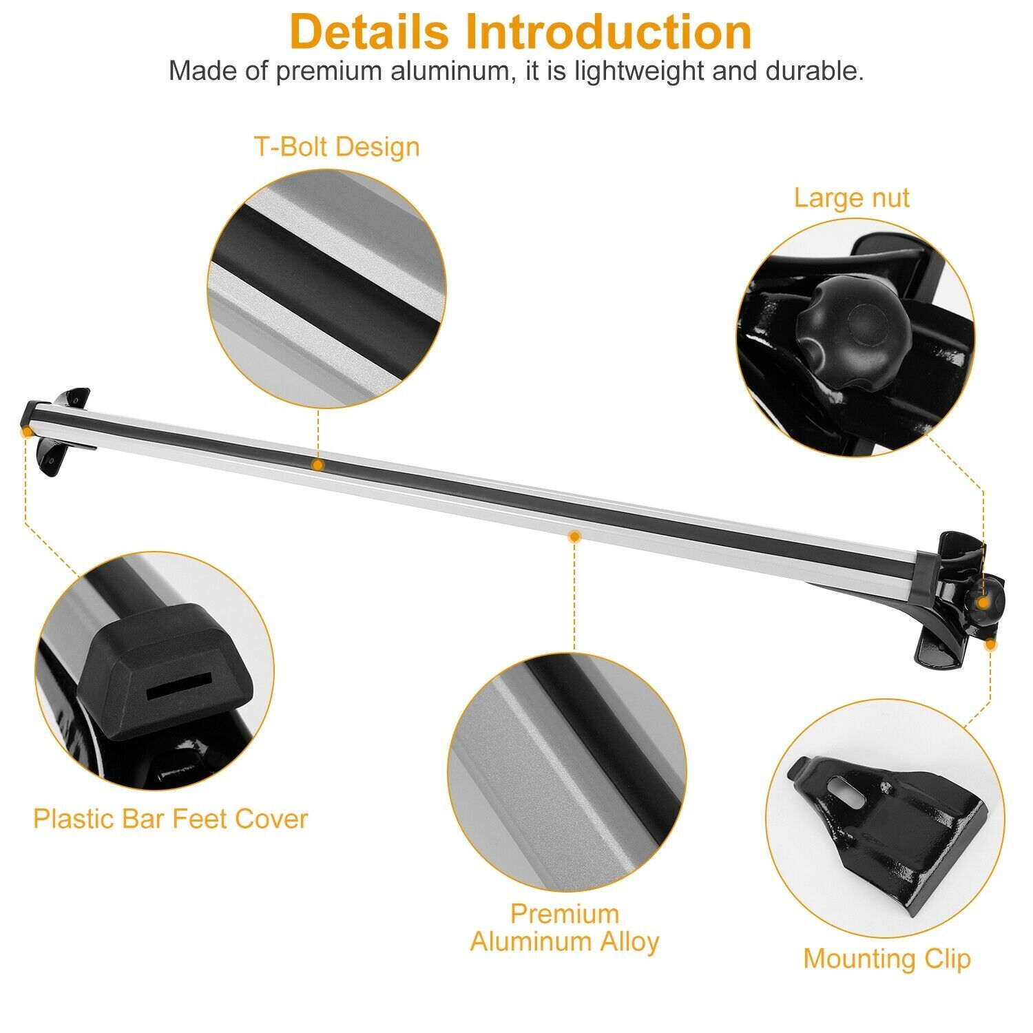 For Dodge Durango 2011-2021 Car Roof Rack Cross Bar Cargo Luggage ...