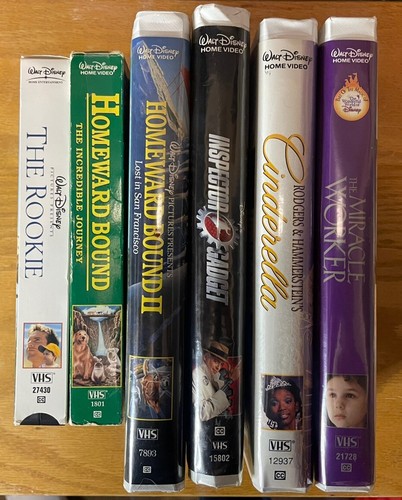 Walt Disney Home Video Live Action VHS lot Of 6 (fully Tested) | eBay