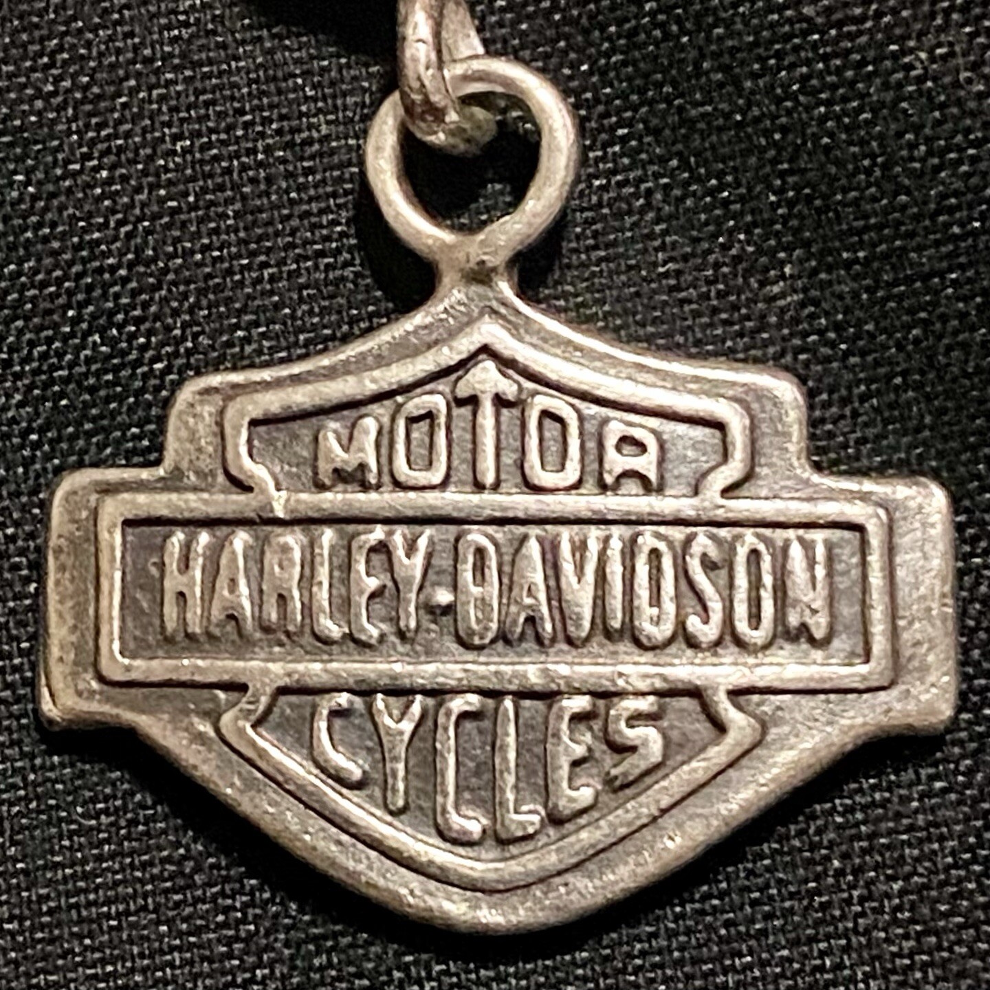 Harley Davidson 925 Sterling Biker Logo Pendant w/20”… - Gem