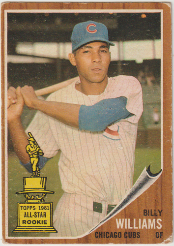 BILLY WILLIAMS; 1962 Topps Baseball ROOKIE Card # 288 | eBay