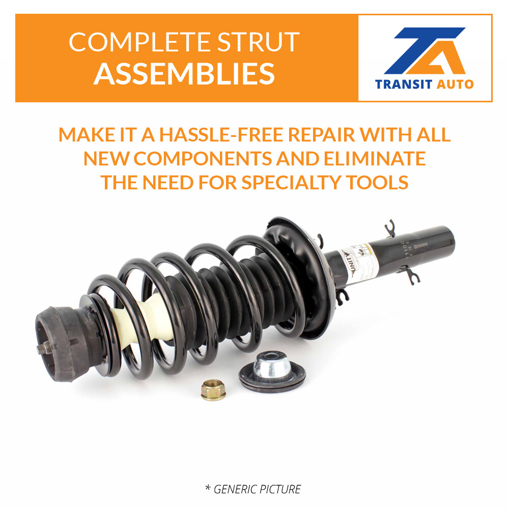 Front Complete Shocks Strut And Coil Spring Mount Assemblies Kit For ...