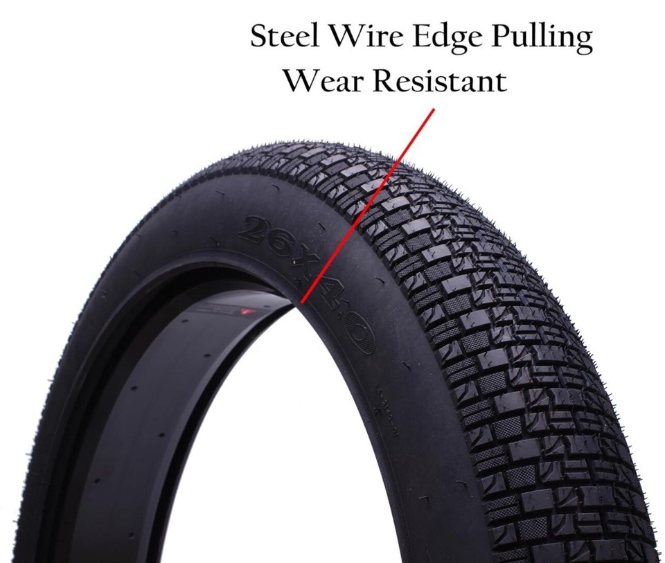 INNOVA 26” x 4” Hybrid fat tire 60 TPI 30PSI Ebike Recommend (Thick ...