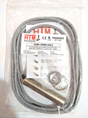 HTM Sensors FCM1-1805A-A3L2 Inductive Proximity Sensor 18mm diameter, 5mm range | eBay