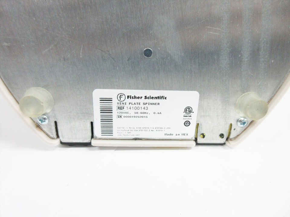 FISHER SCIENTIFIC 14100143 FISHERBRAND MINI PLATE SPINNER CENTRIFUGE ...