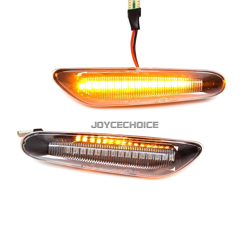 Turn Signal Side Marker Dynamic Light LED For BMW E81 E82 E87 E90 E91 ...