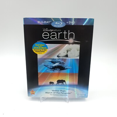 Disney - Earth (Blu-ray Disc + DVD, 2009) BRAND NEW With Slipcover ...