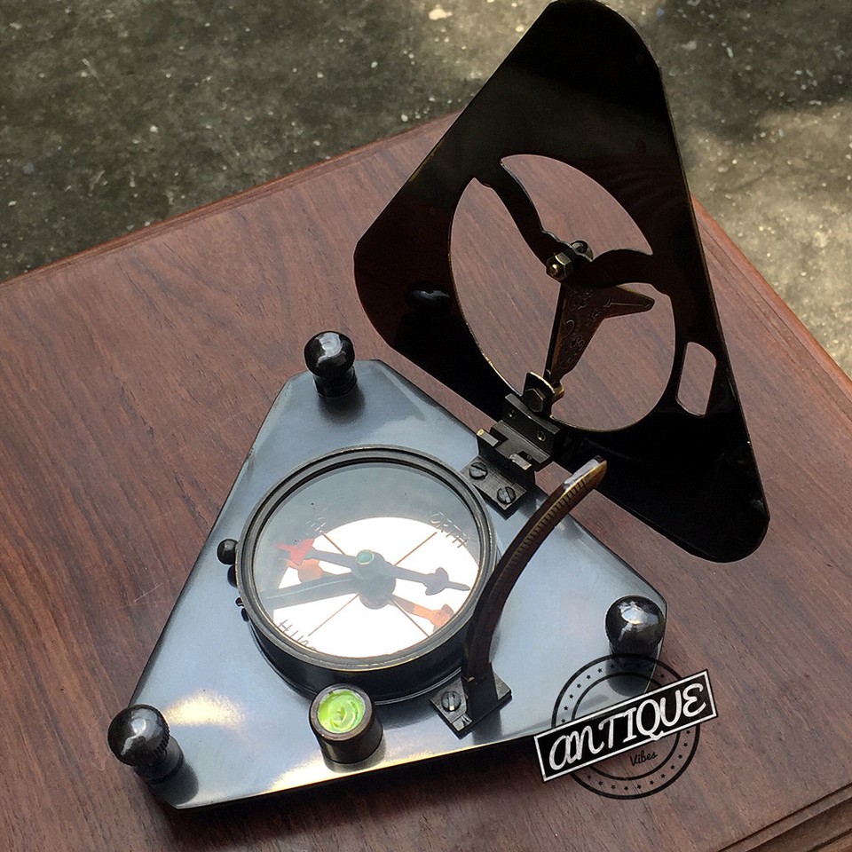 Vintage Marina Vintage Sundial and Compass Clock Working Astrolabe ...