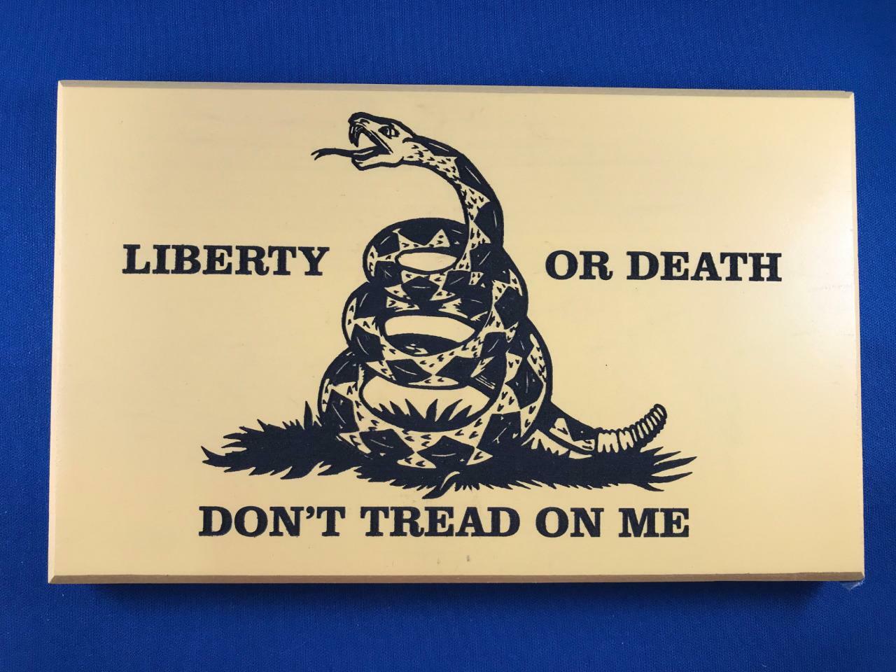 Laser Etched Sign - "Don't tread on me" - Gladson Flag | eBay