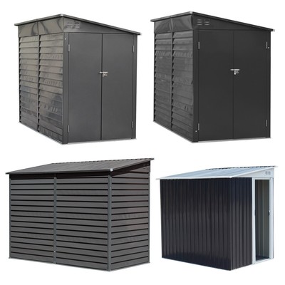 Galvanized Steel Garden Garage Storage Shed 5x9 5x7 3x5ft Storage Bike ...