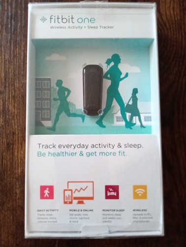 Fitbit One Wireless Activity Plus Sleep Tracker Black New Open Box | eBay