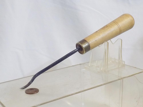 Vintage Henry Taylor Wood Carving Gouge Chisel #1 Sweep 3/16" Cut 9.5 ...