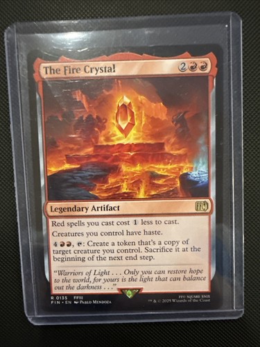 MTG The Fire Crystal [Rare] Final Fantasy FIN 0135 Artifact Cost ...