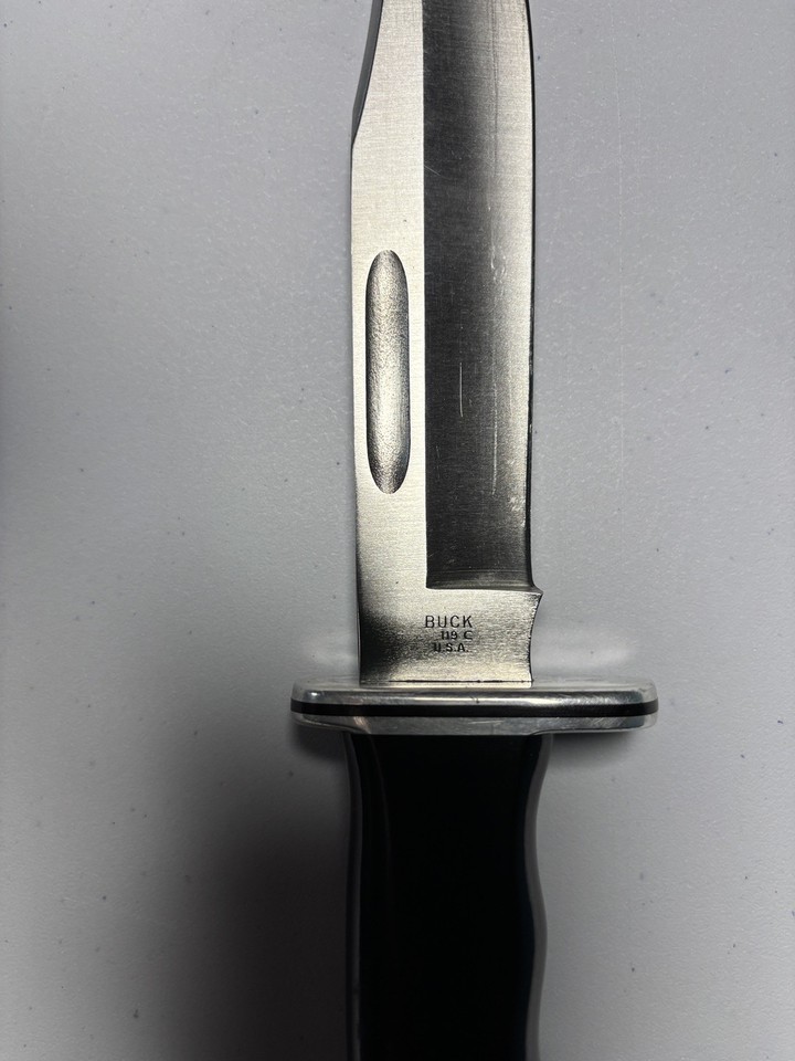 Vintage (1995) BUCK 119 USA Fixed Blade Knife With Buck 120 Leather ...