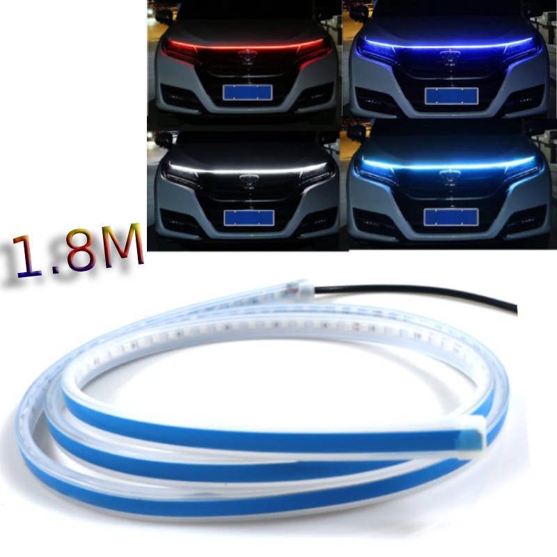180cm/71inch Car Engine Hood Light DRL LED Daytime Running Light Strip ...