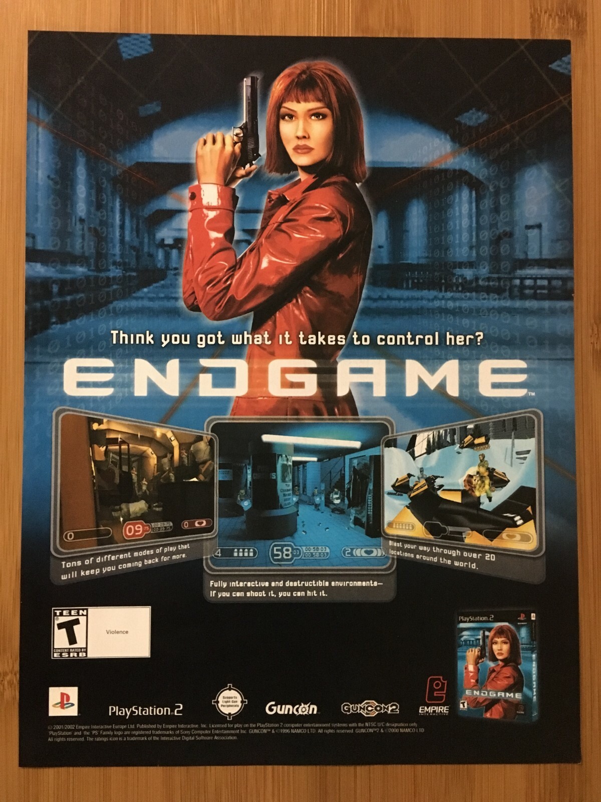Endgame PS2 Playstation 2 2002 Vintage Video Game Poster Ad Print Art ...