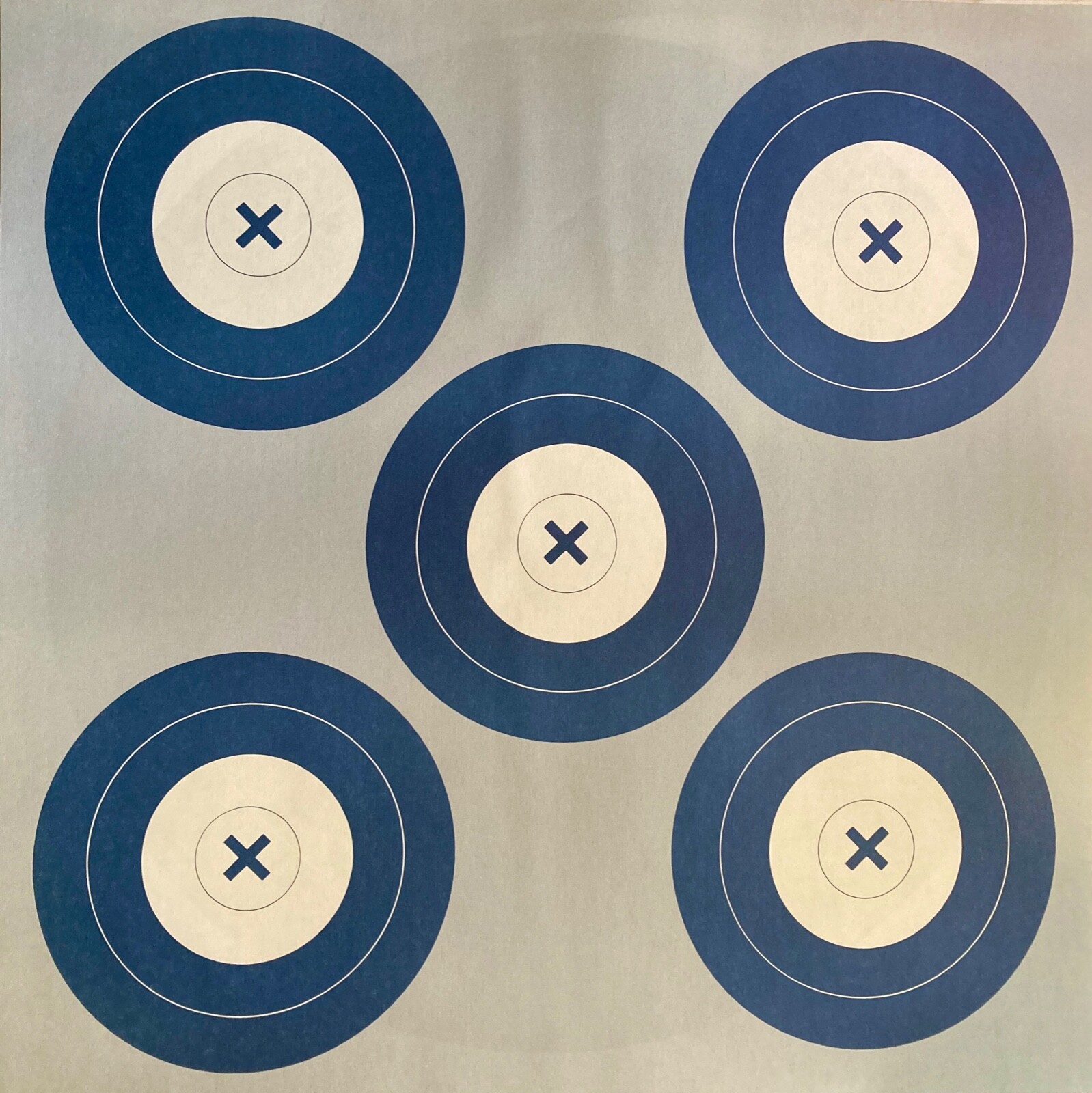 NFAA face double side paper archery targets 10 per pack 17" X 17" | eBay