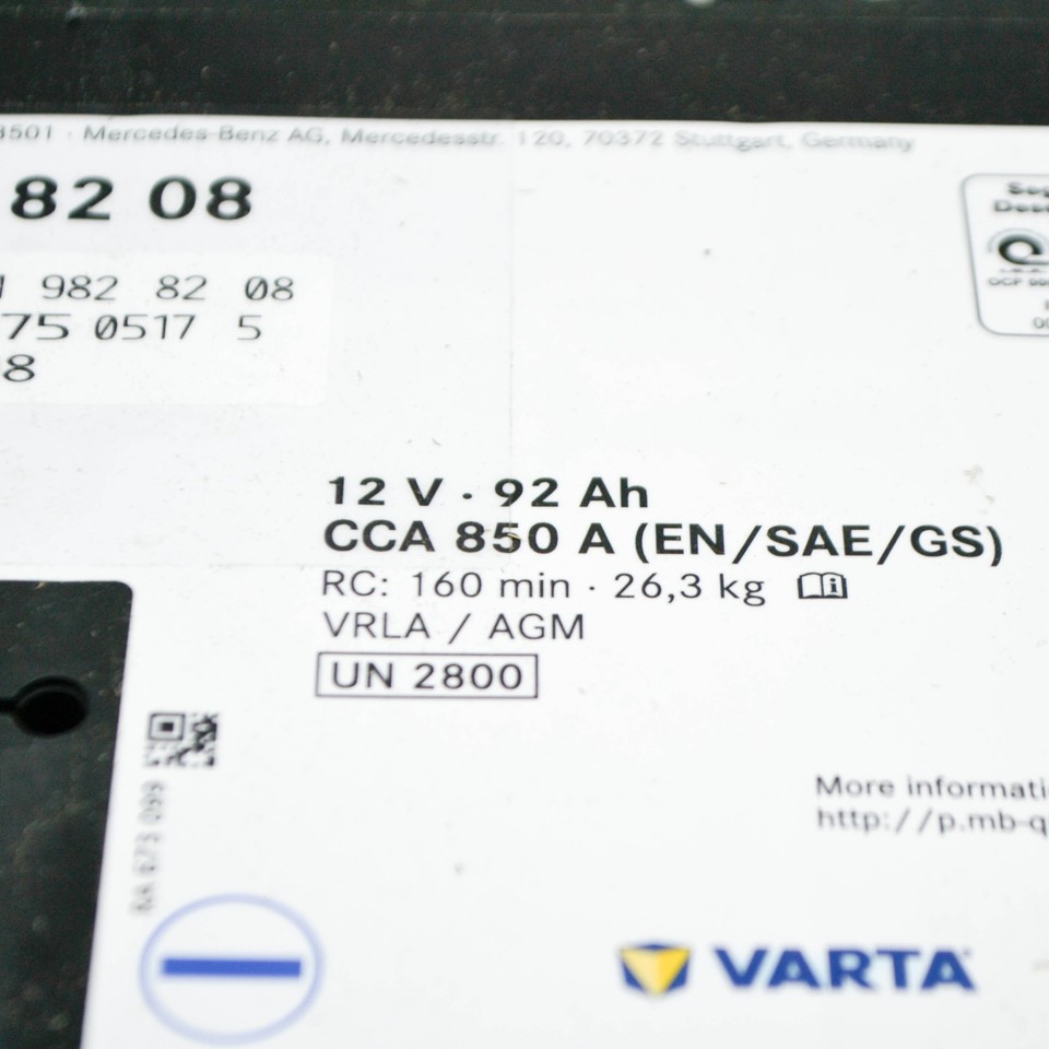 Mercedes-Benz GLE W166 Battery A001982820826 OEM | Genuine OEM