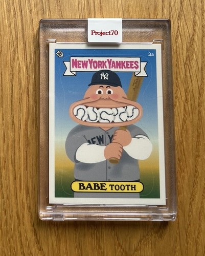 2021 TOPPS PROJECT 70 #767 BABE RUTH TOOTH GPK KEITH SHORE NY NEW YORK ...