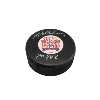 MIKE MODANO Signed 1988 NHL Entry Draft Puck - 1st Pick | eBay