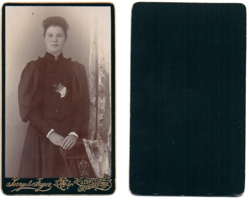 1890s Carte de Visite (CDV) of a lady by Terry & Fryer of Worcester ...