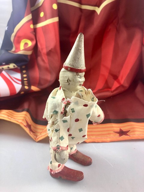 7.5" Antique American Composition Schoenhut Circus Clown Doll! Rare ...