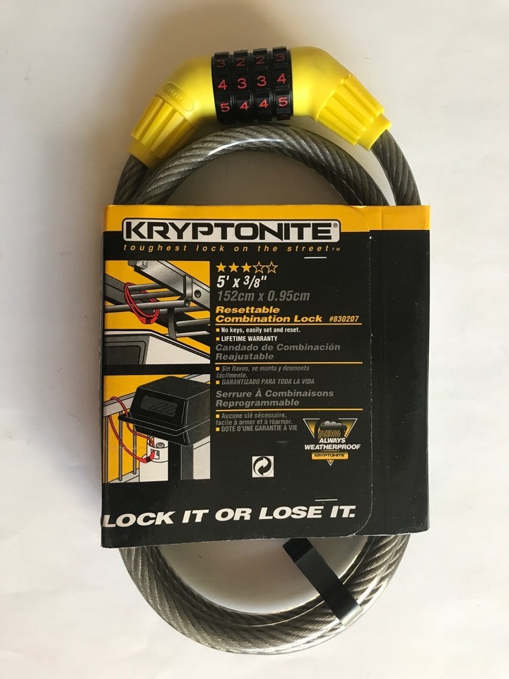 Kryptonite Resettable Combination lock, toughest lock on the street ...