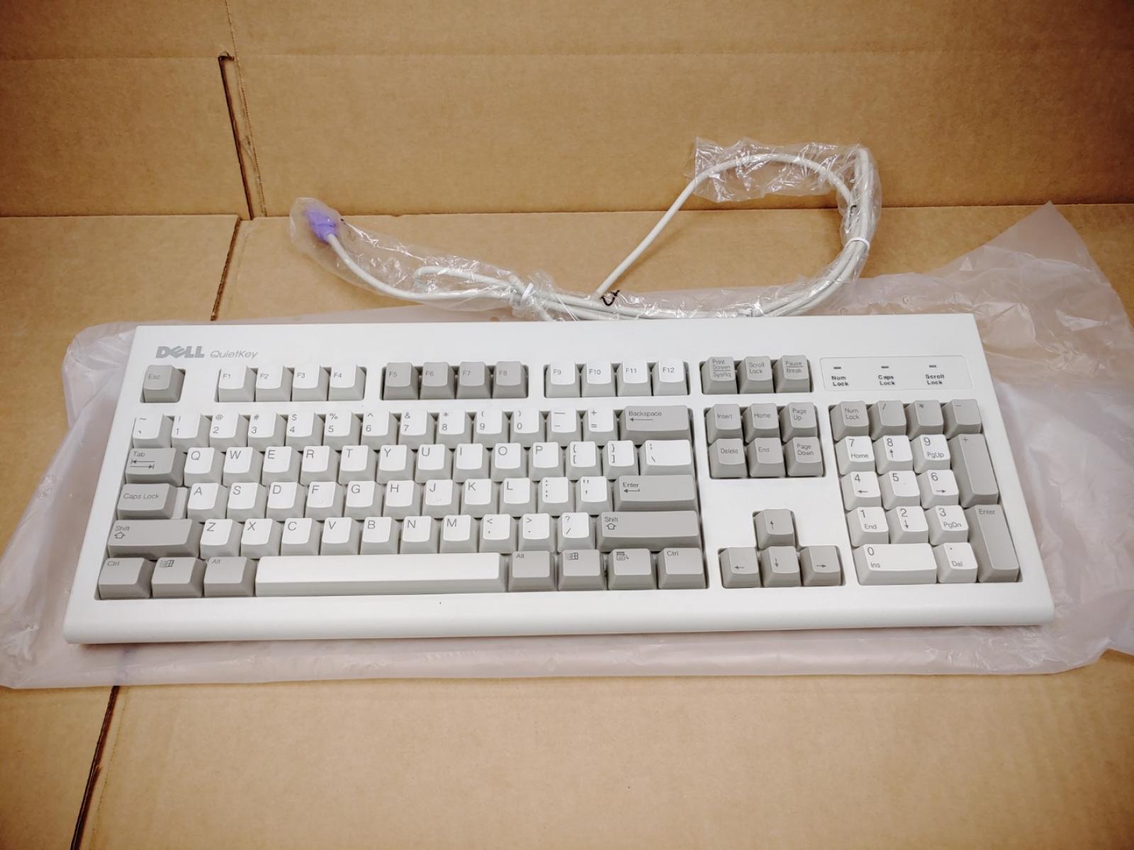 Vintage Dell QuietKey RT7D5JTW Black Wired Keyboard Ps2 for sale online ...