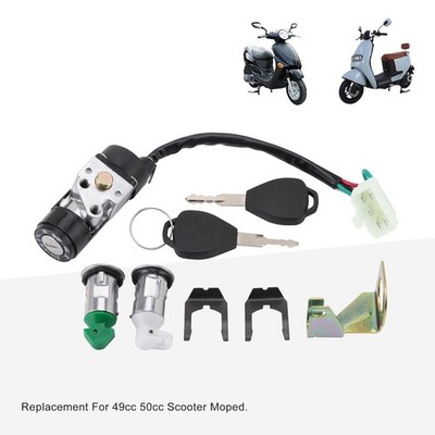 Scooter Key Ignition Switch Set 5 Wire Honda SA50 DIO 50 Elite Kymco ...