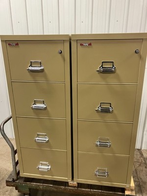 Fire King 4 Drawer Fireproof Legal Size File Cabinets W/Key | eBay
