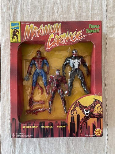 Maximum Carnage Triple Threat! Toy Biz Action Figures | eBay