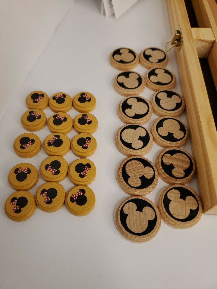 Rare! Mickey And Minnie Original Disney 2 In 1 Backgammon Checkers ...