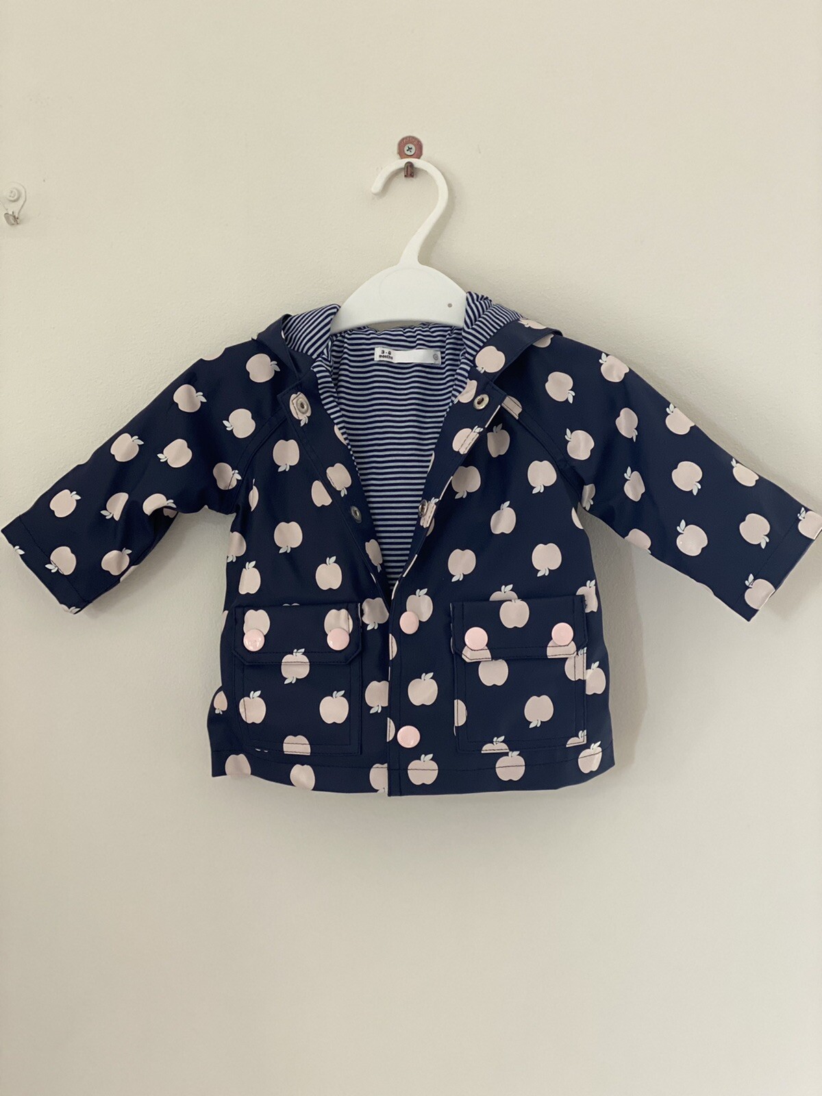 Target Navy Baby Girl Lined Jacket Raincoat Size 00 EUC | eBay