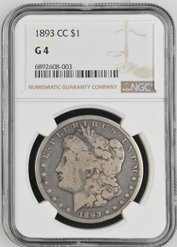 1893-CC Morgan Silver Dollar $1 NGC G4 – Key Date Carson City | eBay