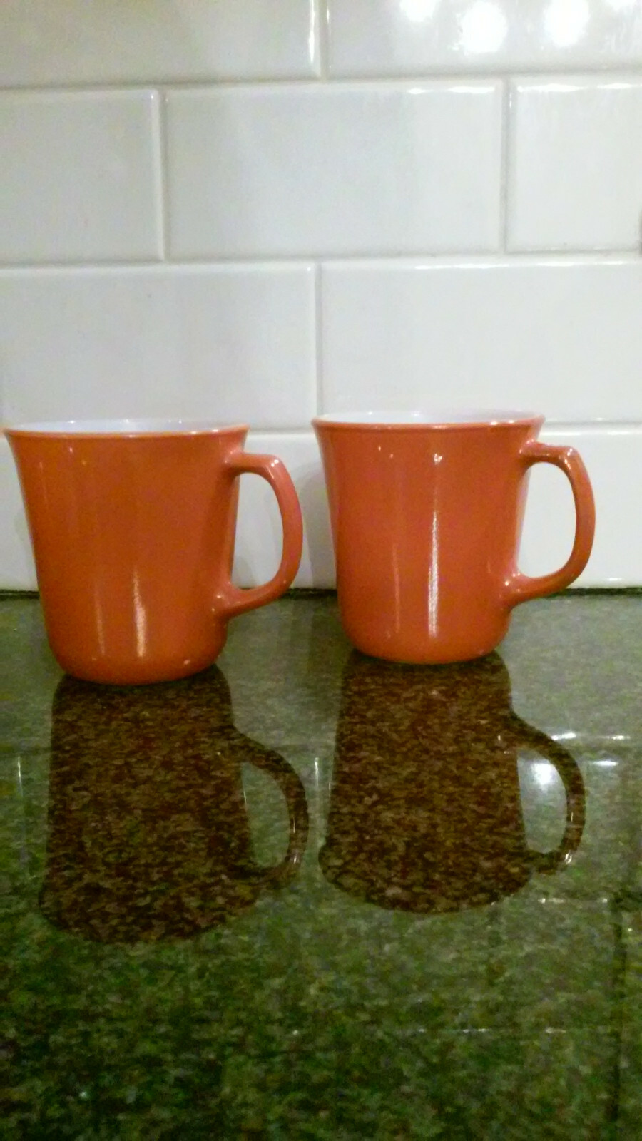 Vintage Pyrex Cups Mugs Burnt Orange with D Handle- Set of 2 | eBay