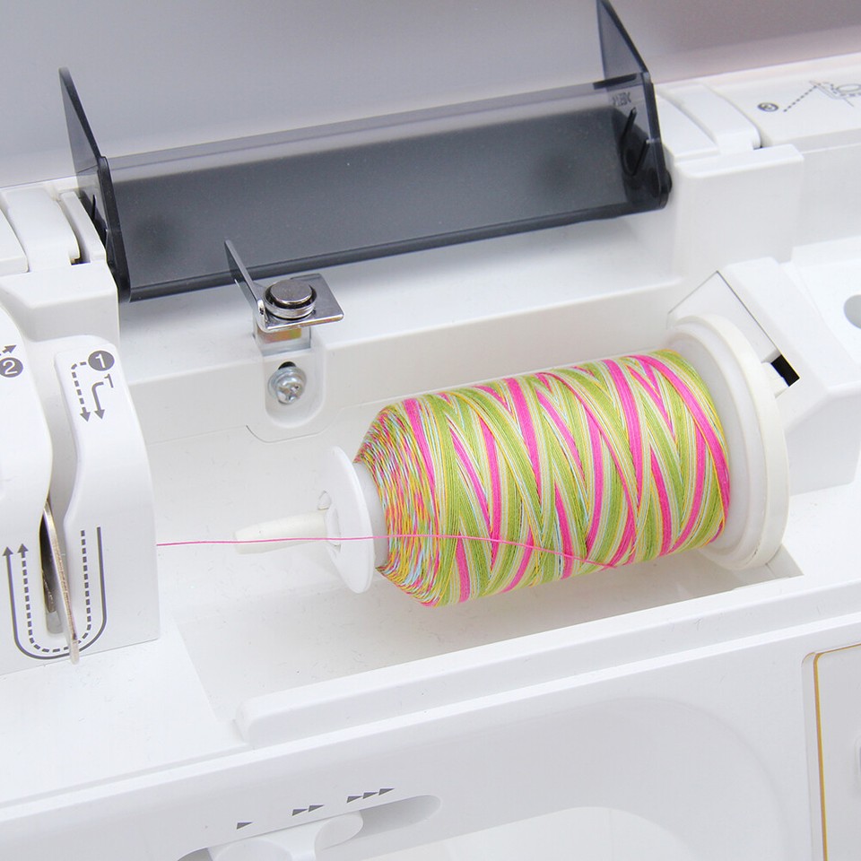 VARIEGATED MULTICOLOR 100% COTTON THREAD 600M BY THE SPOOL - SEWING ...