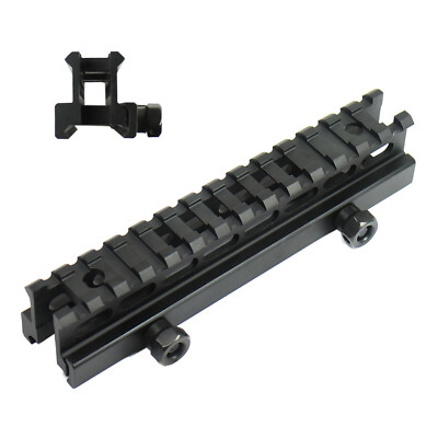 Tactical See-Thru Flat Top 1" Picatinny Rail Riser / Scope Mount ...