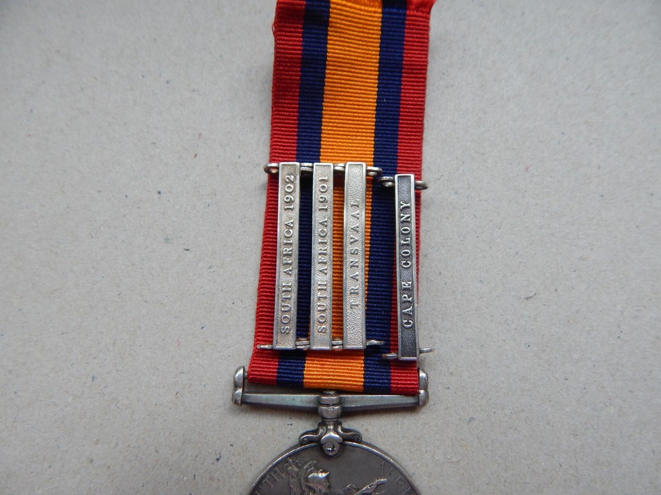 Rhodesia Queen South Africa Medal Tpr H Johns BSA Police Rhodesian Boer ...