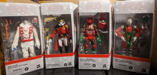 STAR WARS The Black Series: HOLIDAY EDN WOOKIEE- PURGE & SCOUT TROOPERS ...